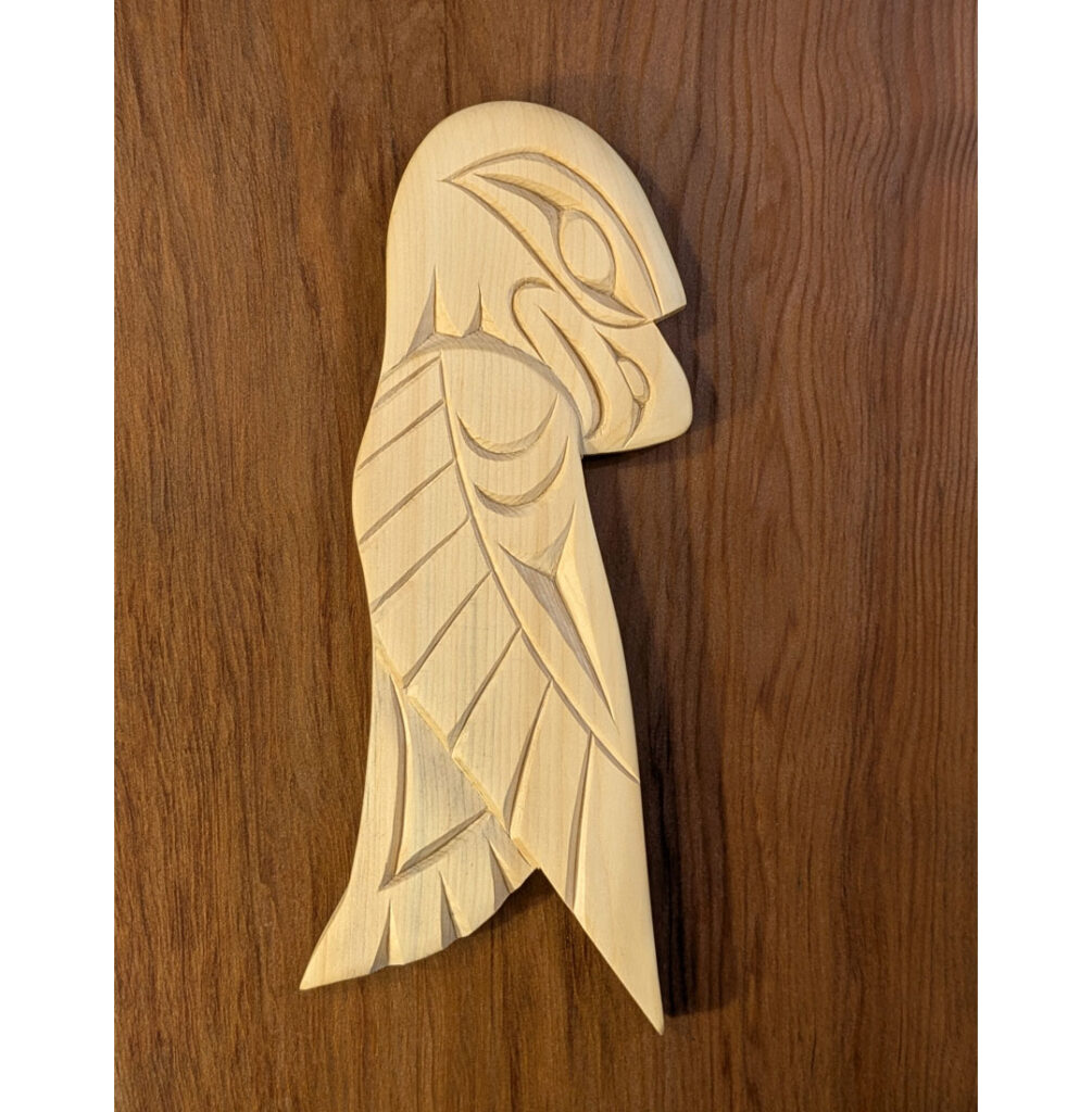 SOLD: First Nations Eagle Wall Panel, 9.5 x 4 x .5 - Forest Gems Gallery